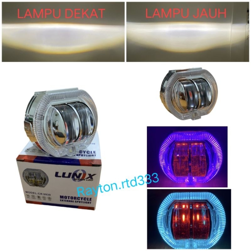 Jual Lampu Utama Projie Led Daymaker Biled 2 Mata Angel + Devil Led ...