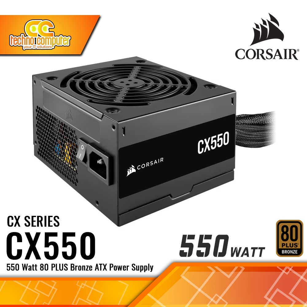 Jual POWER SUPPLY CORSAIR CX Series CX550 - 550Watt 80+ Bronze Non ...