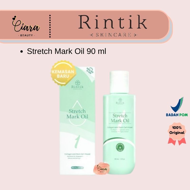 Jual Rintik Skincare Stretch Mark Oil - Pudarkan Stretchmark Selulit ...