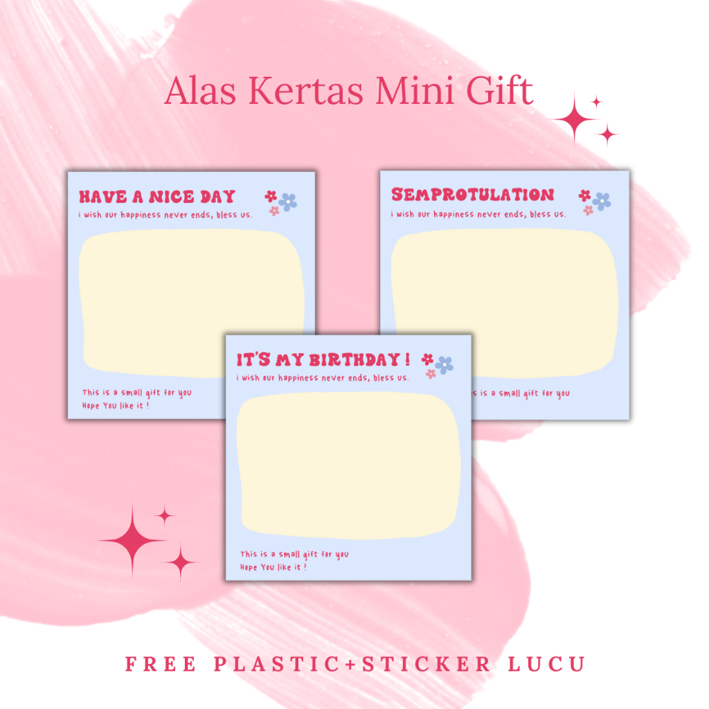 Jual SERI D | Alas Kertas Mini Gift - Alas kertas - Alas mini gift ...