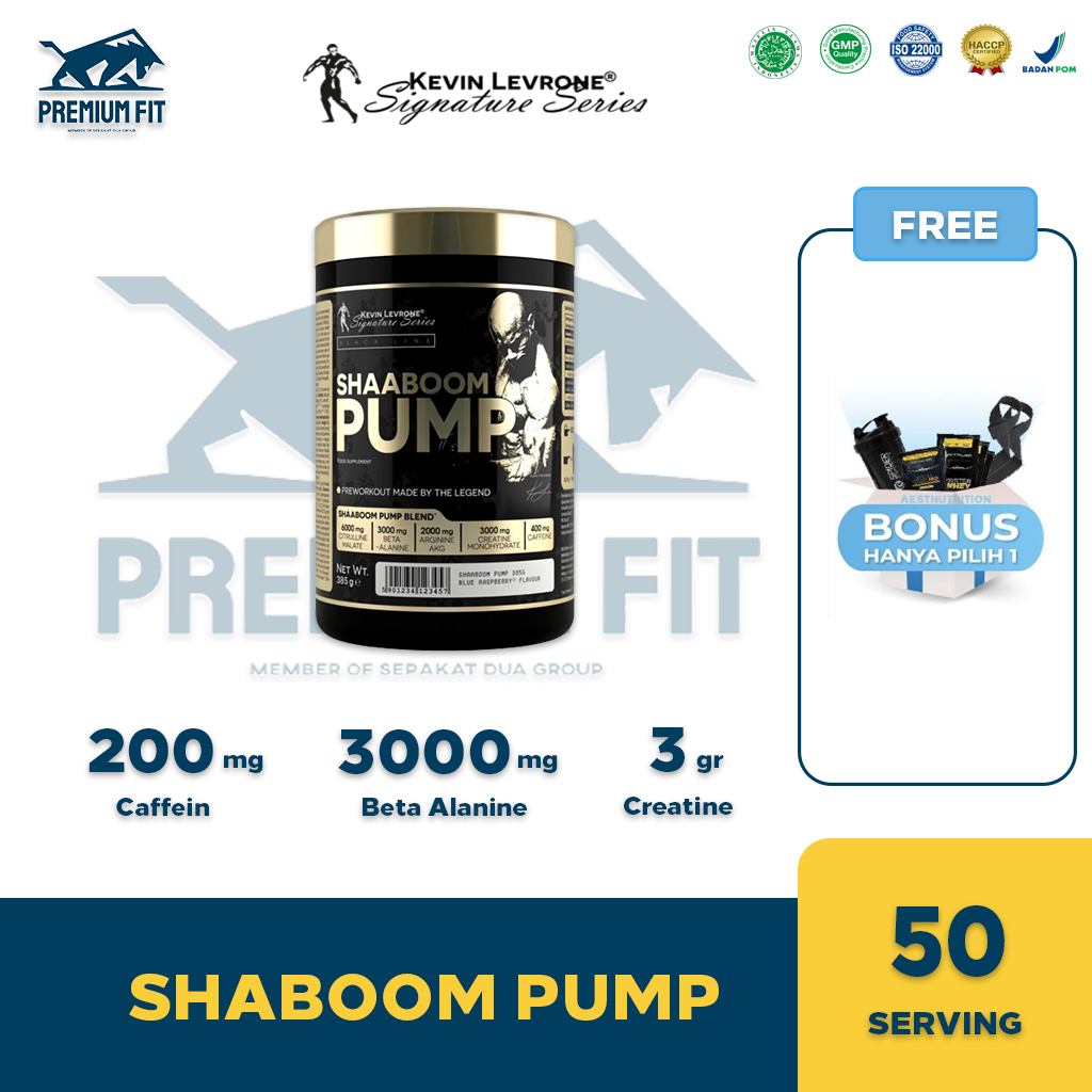 Jual Kevin Levrone Shaboom Pump Pre Work Out PWO 44 Serving Penambah ...