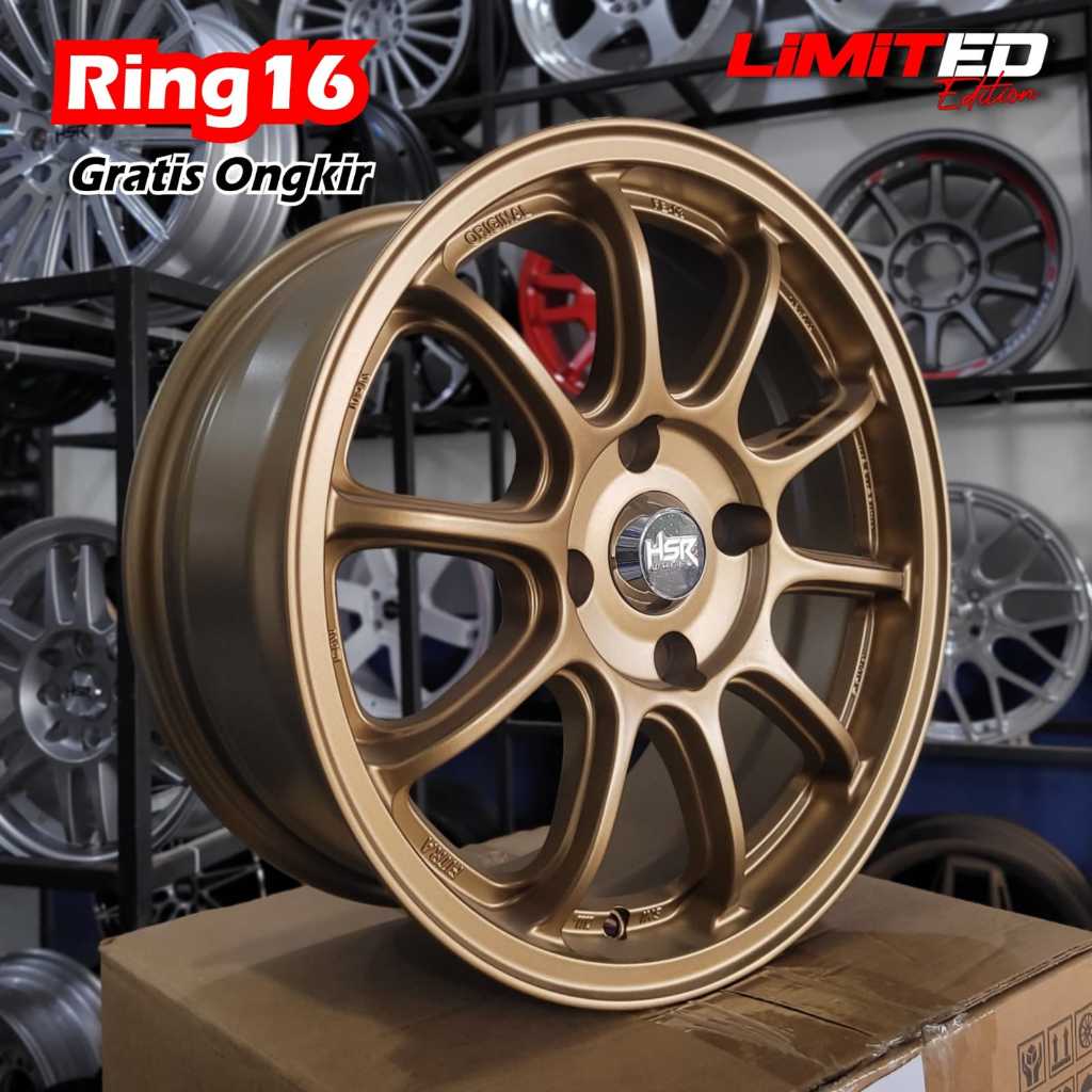 Jual Velg mobil ring 16 HSR FE03 velg mobil racing r16 Agya,ayla,ignis,brio,calya,sigra,jazz ...