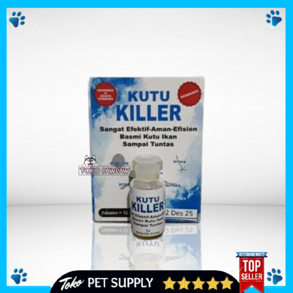 Jual KUTU KILLER 1ML/6GR Obat Kutu Ikan Hias Aquarium Mas Koki Koi ...