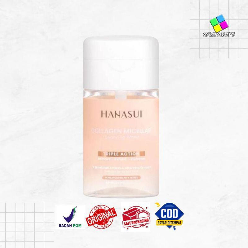 Jual Hanasui Collagen Micellar Water Triple Action 100ml | Shopee Indonesia