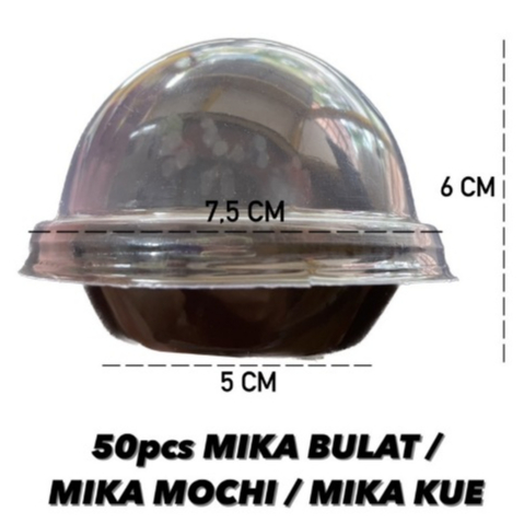 Jual 50pcs Mika Bulat / Mika Mochi / Mika Mooncake / Mika Pudding ...