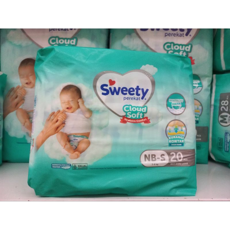 Jual Sweety Perekat Cloud Soft NB-S 20 Popok bayi baru lahir | Shopee ...