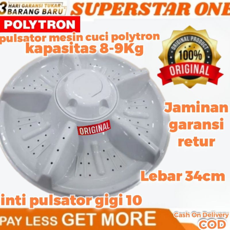 Jual pulsator lebar 34cm gigi 10 mesin cuci polytron kapasitas 8-9kg | Shopee Indonesia