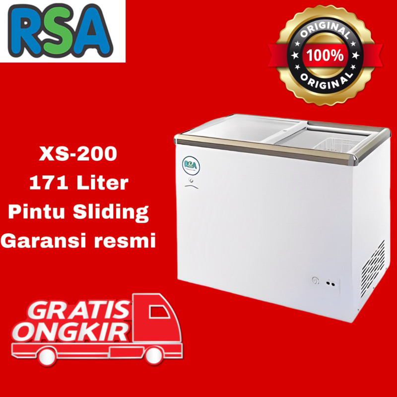 Jual RSA CHEST FREEZER 171 LITER SLIDING XS 200 FREEZER BOX (SERANG ...