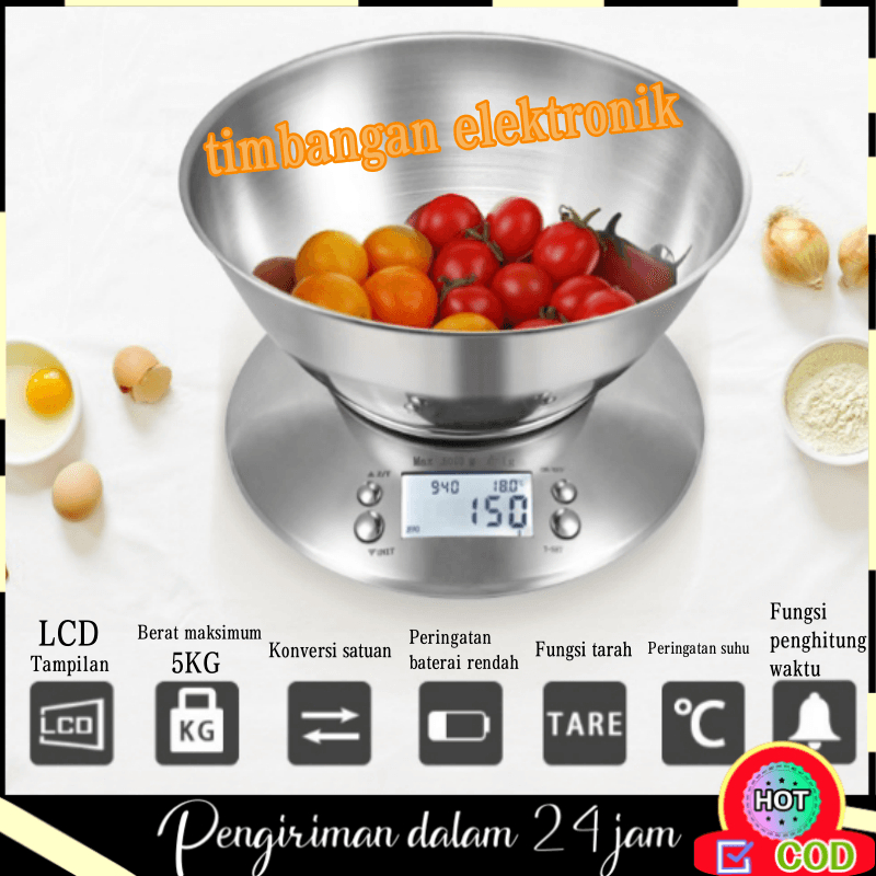 Jual Timbangan dapur Timbangan elektronik timbangan digital dapur kue ...