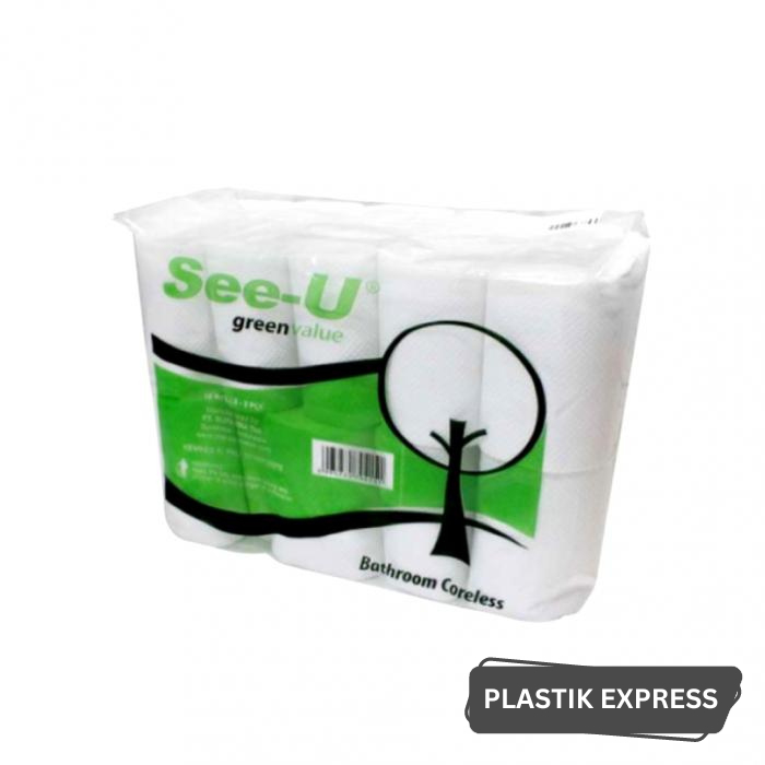 Jual tisu roll tissue gulung see u bathroom coreless tanpa tulang ...