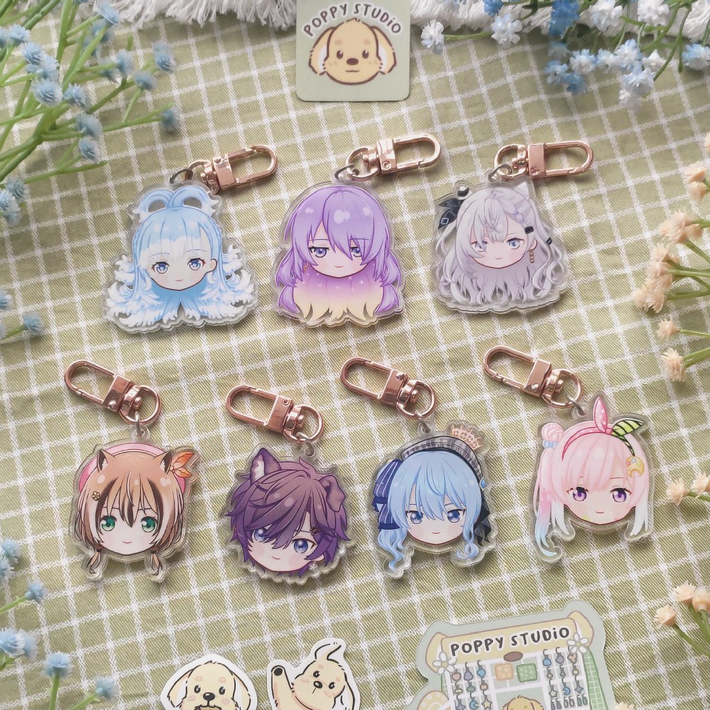 Jual Vtuber Keychain | Kobo Kanaeru Moona Iofi Shoto Suisei Zeta ...