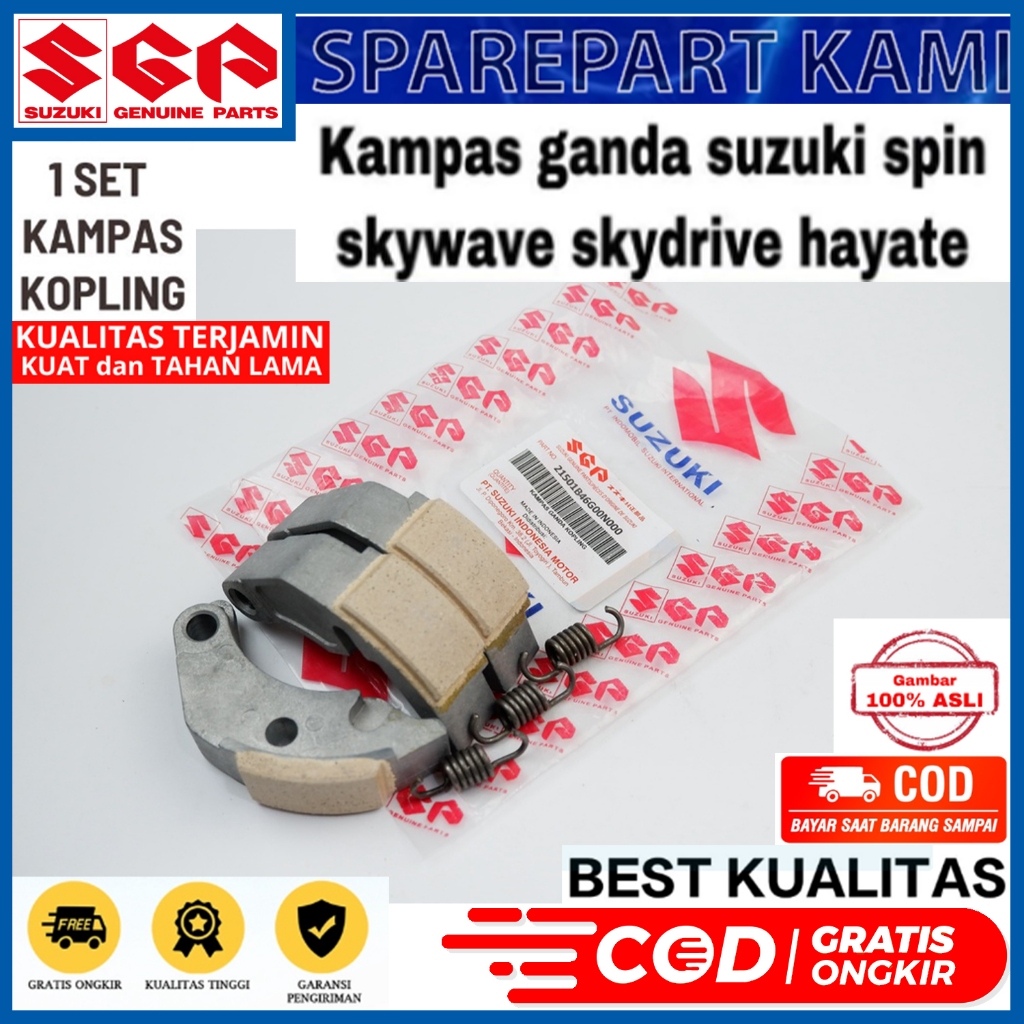 Jual KAMPAS GANDA OTOMATIS KOPLING WEIGHT SET CLUTCH SUZUKI SPIN 125 SKYDRIVE SKYWAVE HAYATE ...