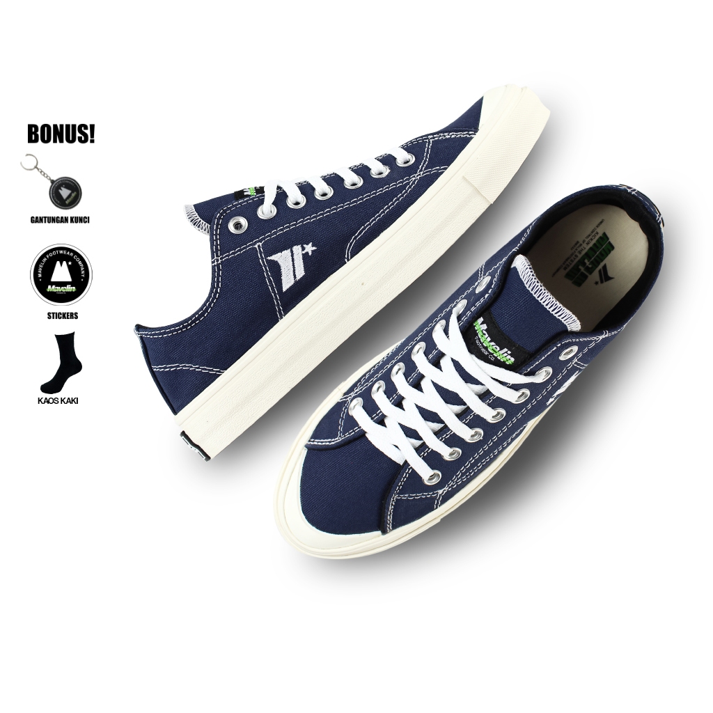 Jual Mavelin - Classic Andro Low Navy - Sepatu Sneakers Casual Pria ...