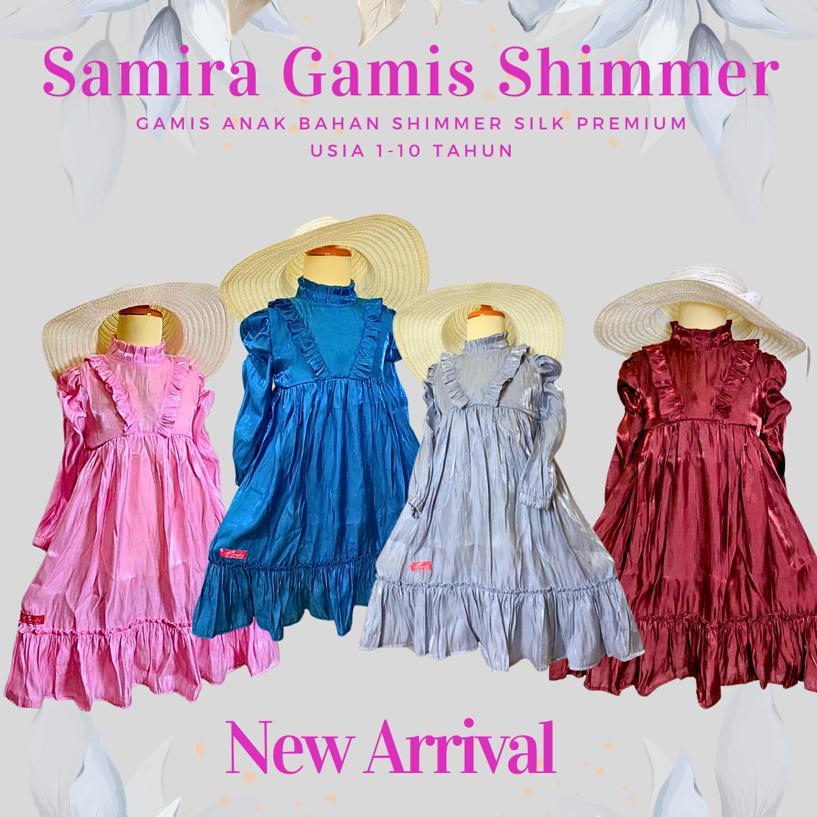 Jual Samira Dres Gamis Anak Shimmer Silk Premium 2-12 Tahun | Shopee ...