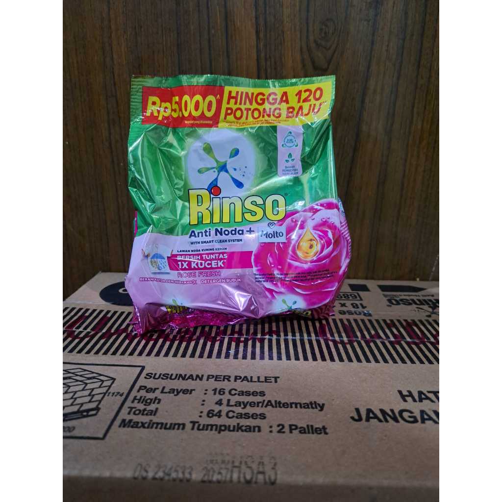 Jual RINSO 5000 195g 1 DUS (18 PCS) | Shopee Indonesia