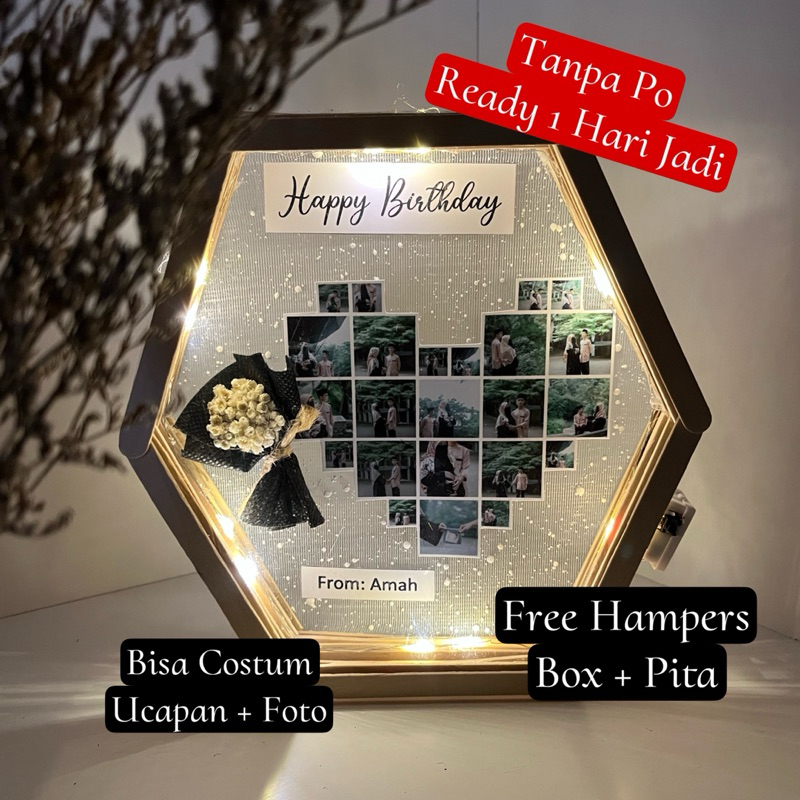 Jual Ready, Proses 1 hari jadi !! Flowers In Frame Termurah !! Kado anniversary / Kado ulang ...