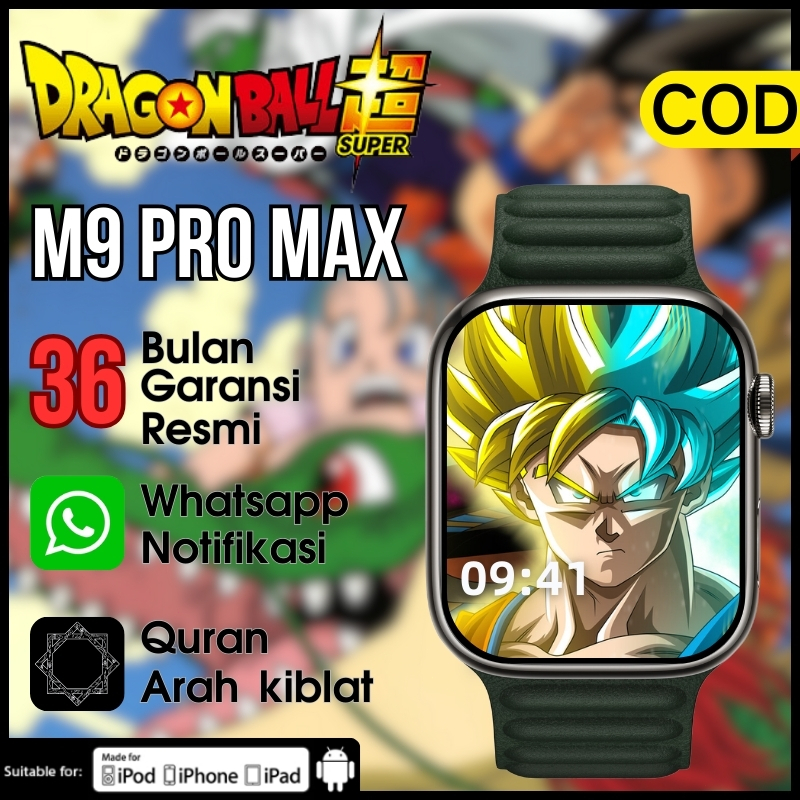 Jual [COD 100%Original]Smart Watch M9 Pro Max Ori Qruan MP3 Watch ...