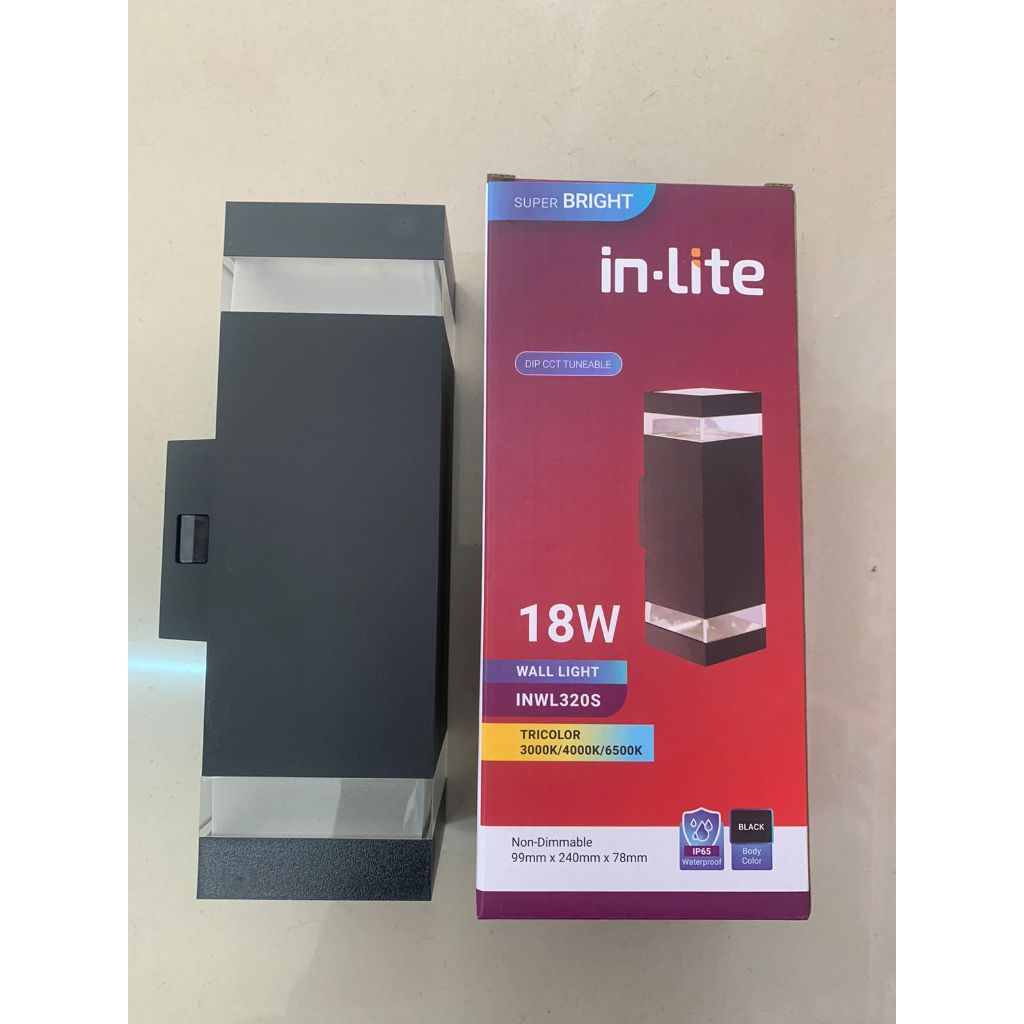 Jual INLITE LAMPU DINDING KOTAK LED / WALL LIGHT KOTAK 18W 18 WATT ...