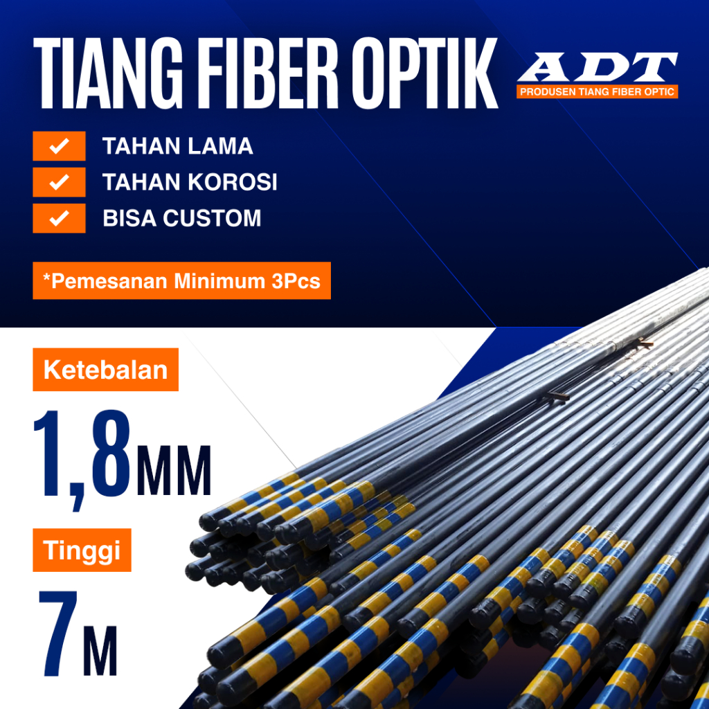 Jual Tiang FO/Fiber Optik, Telkom, dan Telepon Berkualitas [1,8mm ...
