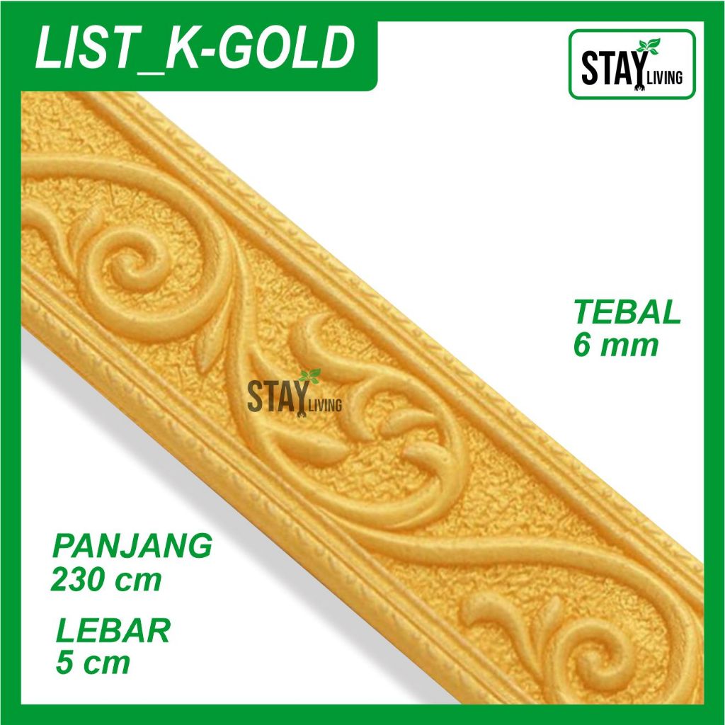 Jual Paket 11m List Wallpaper Dinding Foam 3D 230cm 5 pcs / Lis Dinding ...