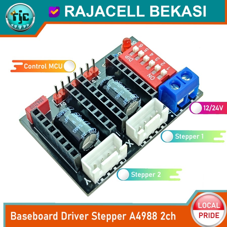 Jual Extension Driver Stepper 2 Axis A4988 Nema17 Bipolar Motor Steper ...