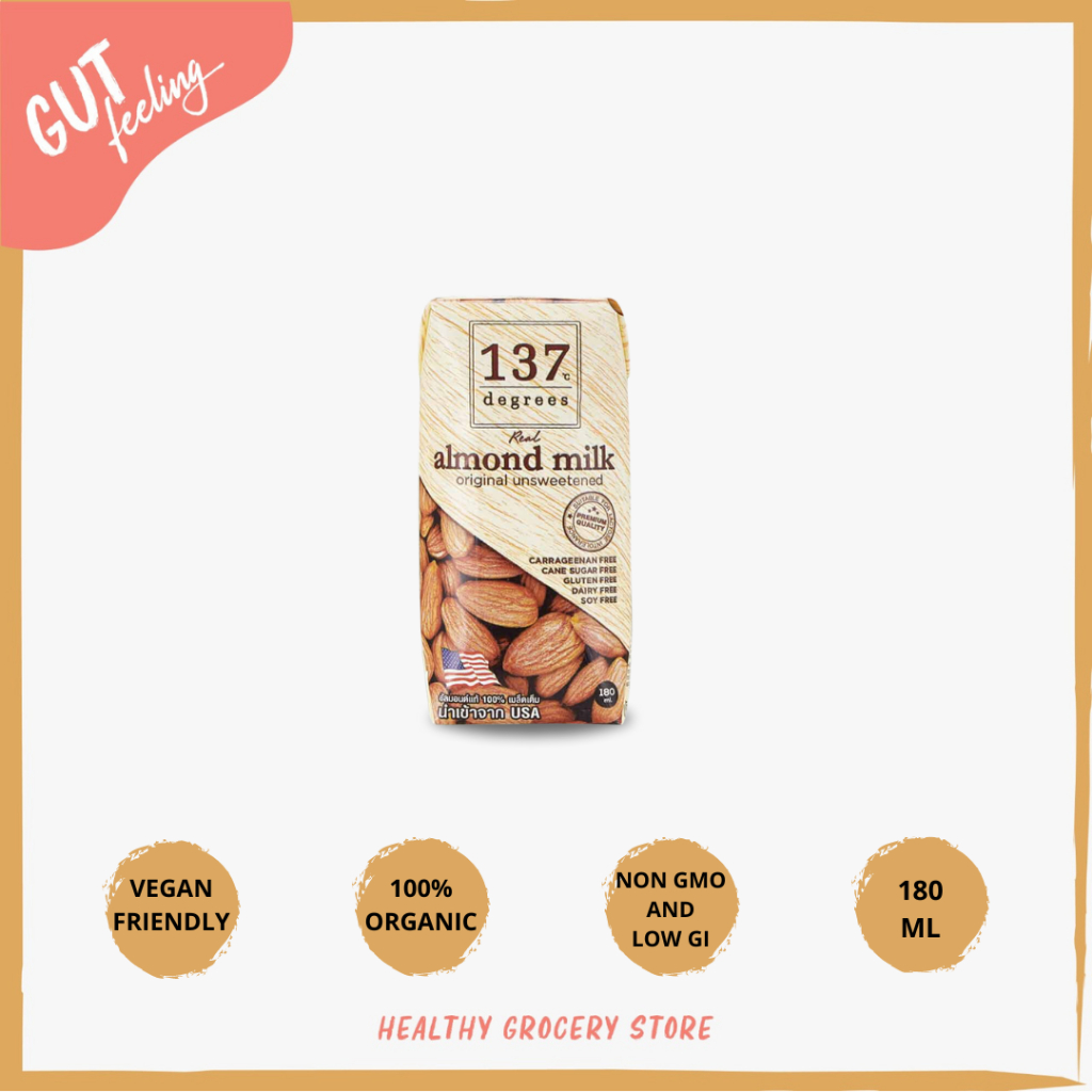 Jual 137 Degrees - Almond Milk Unsweetened 180 ml | Shopee Indonesia