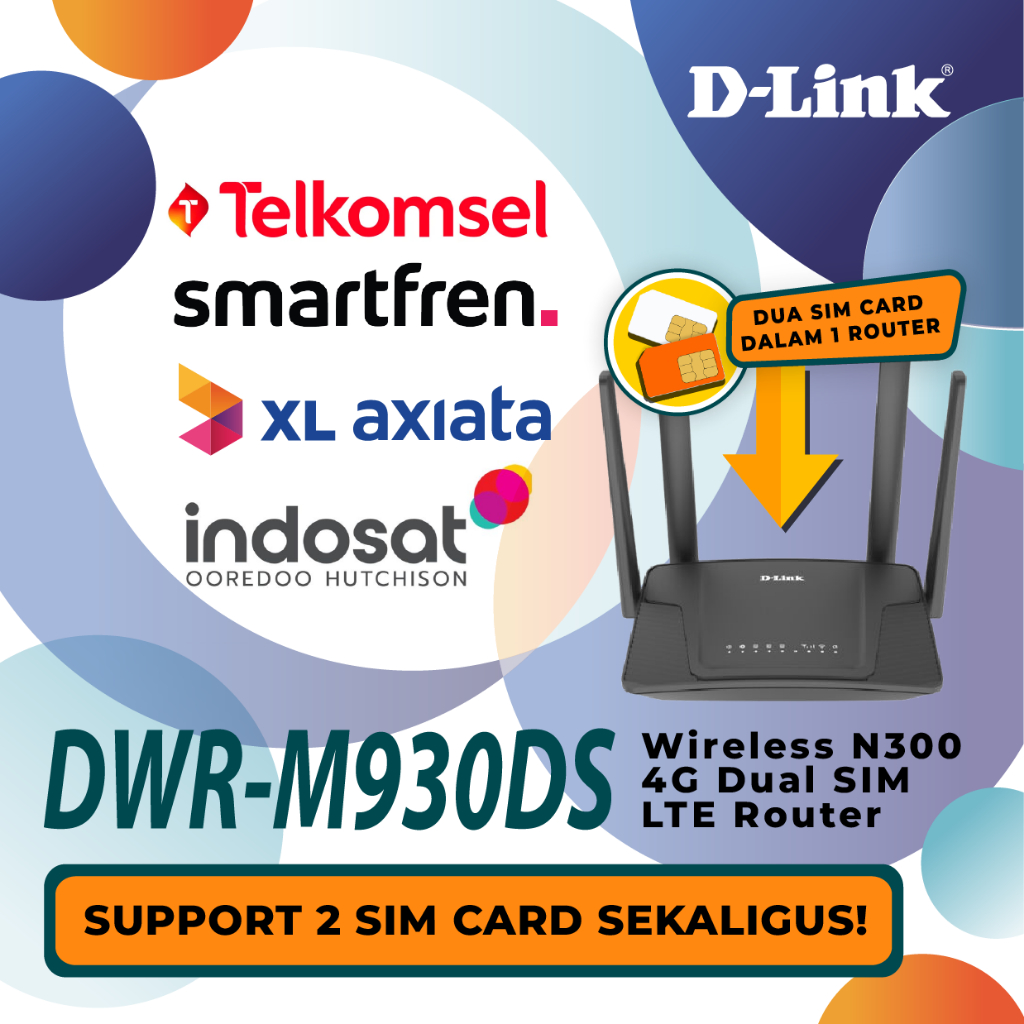 Jual D-Link DWR-M930DS Wireless N300 Dual SIM 4G LTE Router | Shopee ...