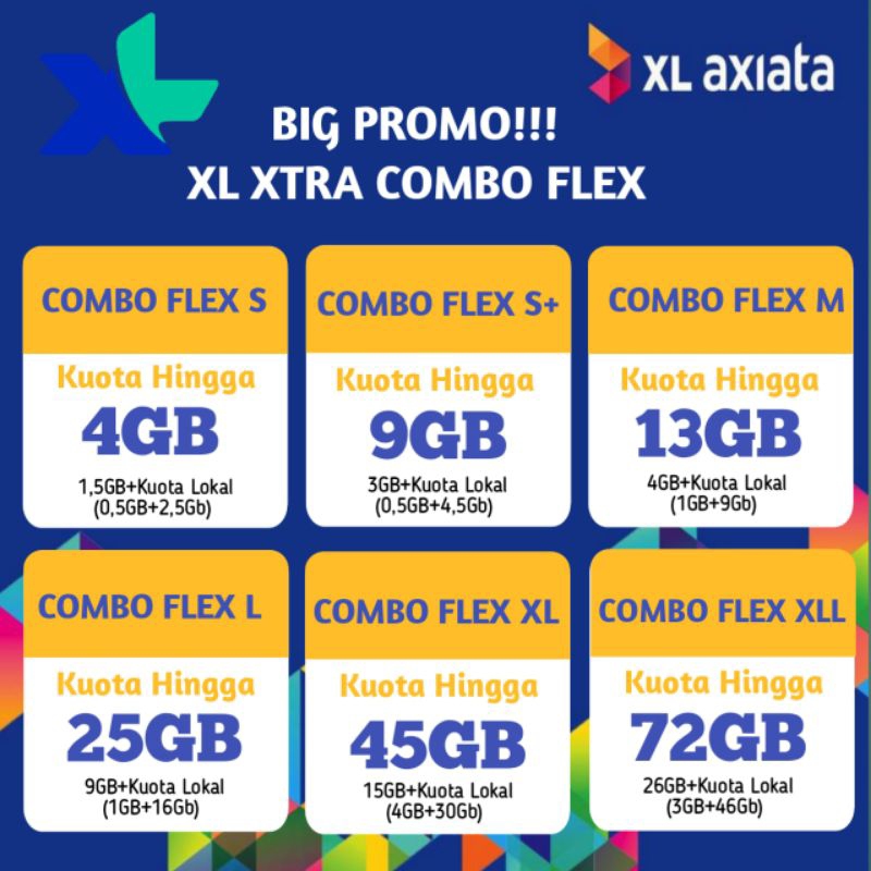 Jual MURAH POLL KUOTA XL XTRA COMBO FLEX & XL REGULER 24JAM 30HR ...
