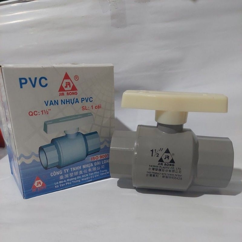 Jual Ball Valve Jiarong Jia Rong 1½" / Stop kran PVC 1,5 inch | Shopee ...