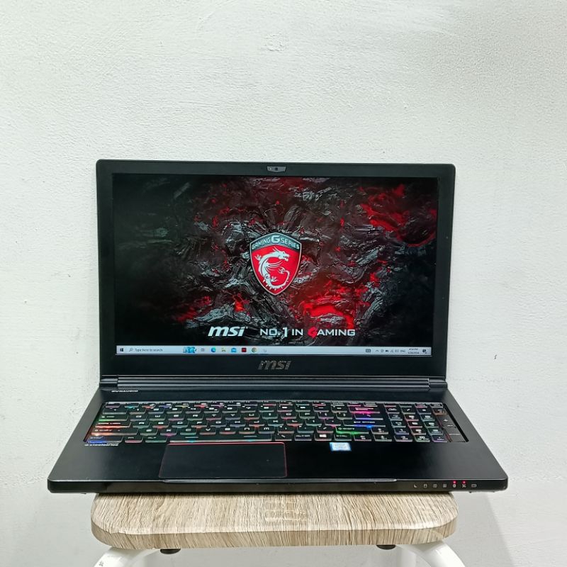 Jual laptop gaming msi gs63 Intel core i7 gen 8 gtx 1060 ram 16gb/SSD ...