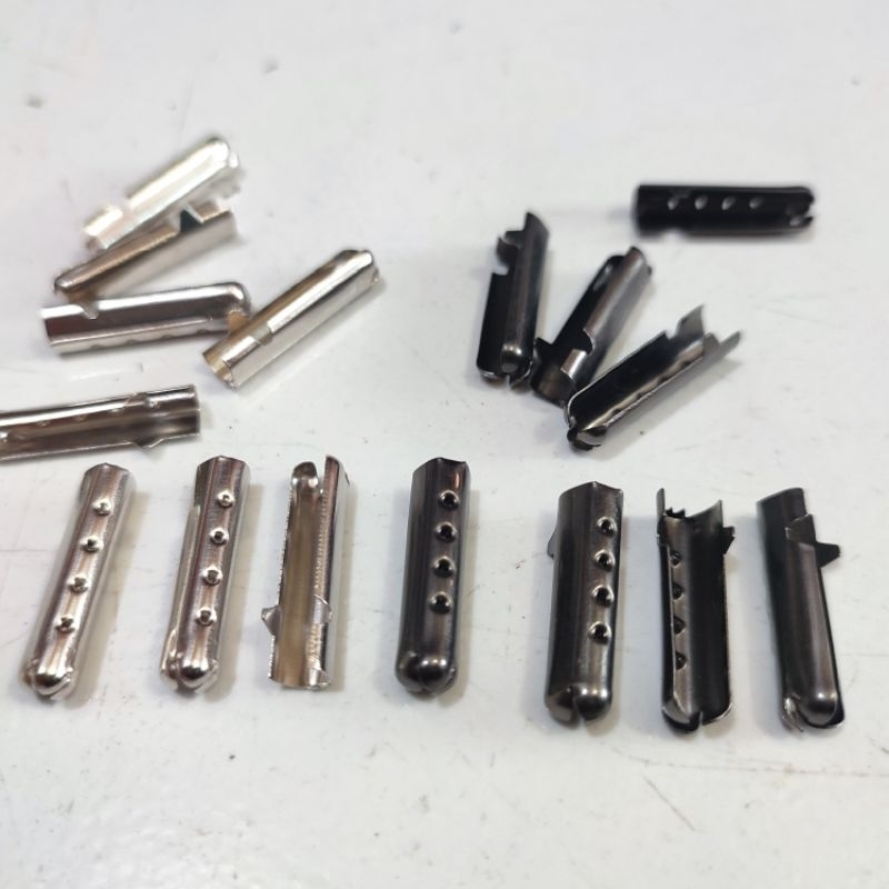 Jual aglet besi ujung tali /ecer minimal per 5 pcs / aglet ujung tali ...