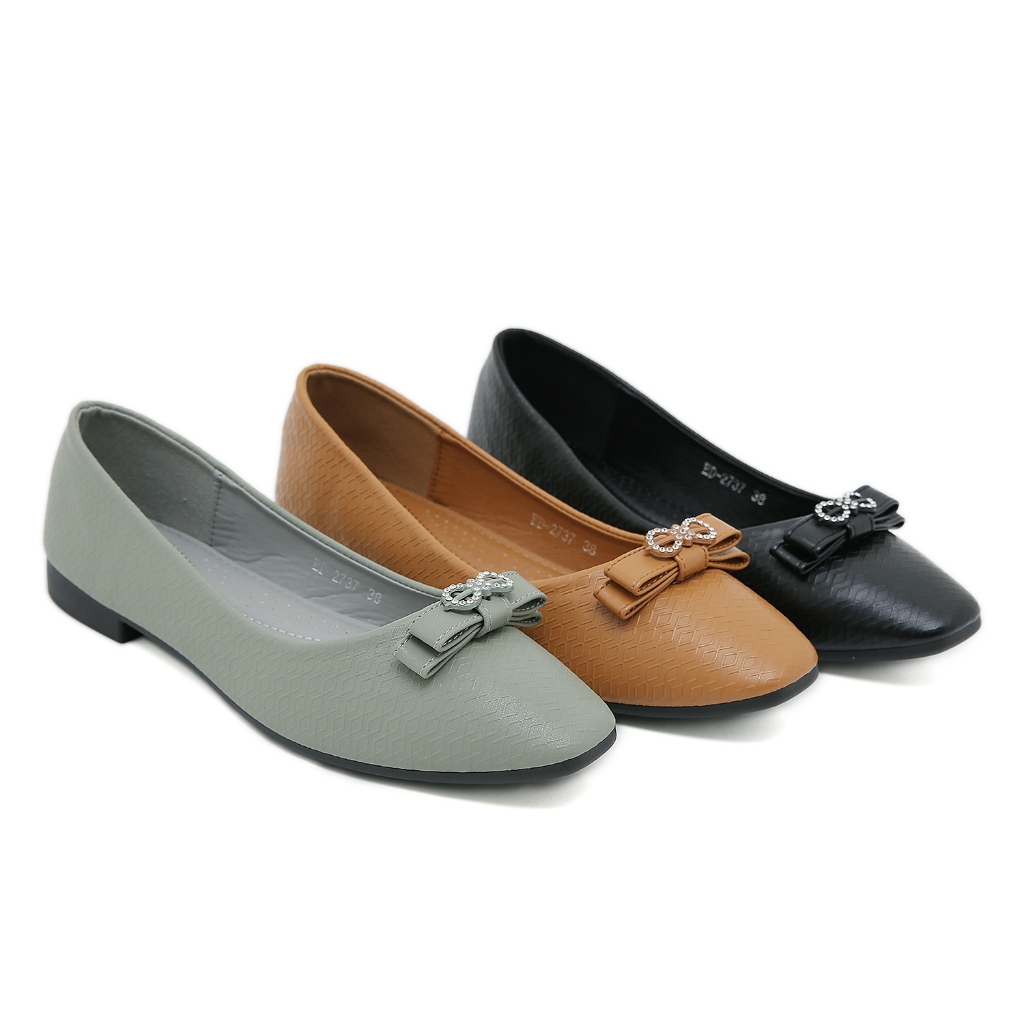 Jual ELLORA ED-2737 Sepatu Flatshoes Wanita Sepatu Kerja Import ...