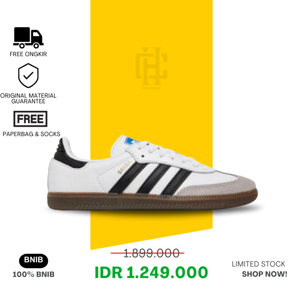 Jual Sepatu Samba OG White Black 100% BNIB Authentic | Shopee Indonesia