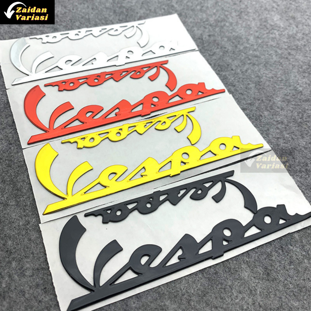 Jual Emblem Vespa - Matic Sprint Super Logo Stiker Sticker Excel PS ...
