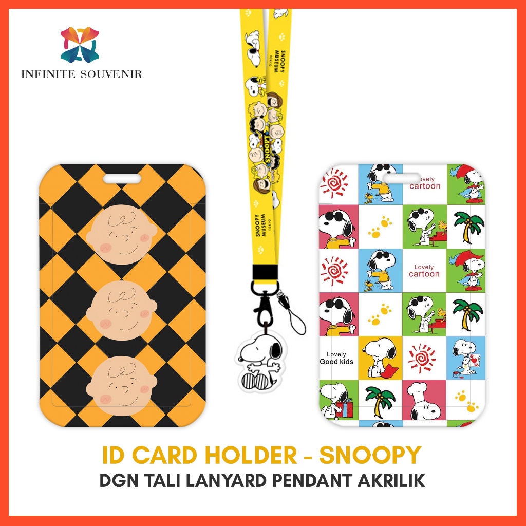Jual [N003] SNOOPY / Name Tag ID Card Holder Motif Karakter SNOOPY ...