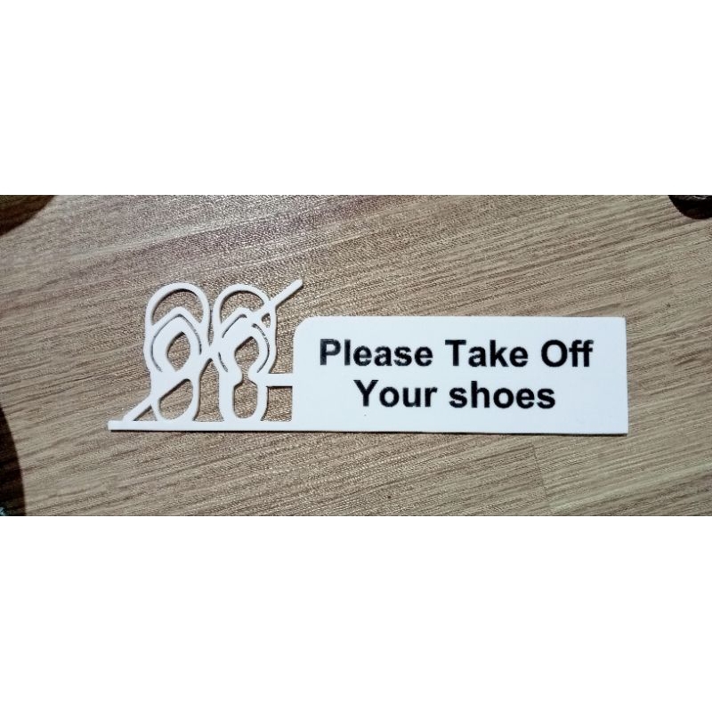 Jual sign tempat sepatu dan sendal akrilik | Shopee Indonesia