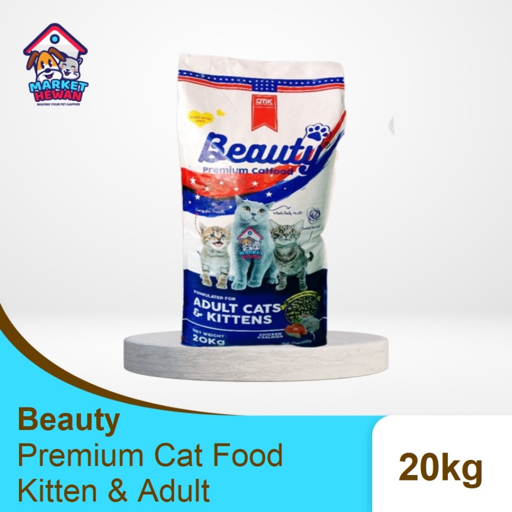 Jual Beauty Premium Cat Food Adult & Kitten 20 Kg | Shopee Indonesia