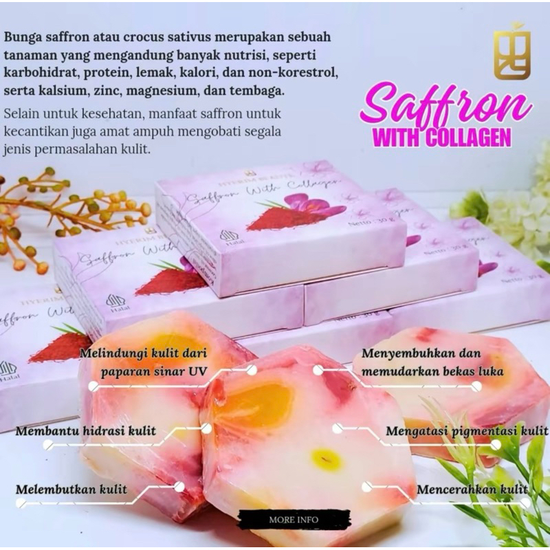 Jual SABUN SAFFRON WITH COLLAGEN 30gr || SABUN SAFFRON TERMURAH ...