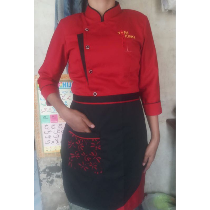 Jual seragam resto plus bordir depan dan belakang | Shopee Indonesia