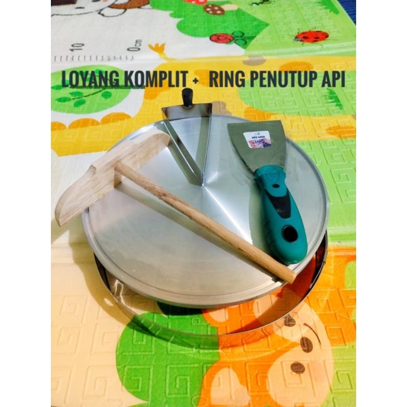 Jual Loyang/Wajan Crepes D25cm Paket Komplit+Ring Penutup Api | Shopee Indonesia