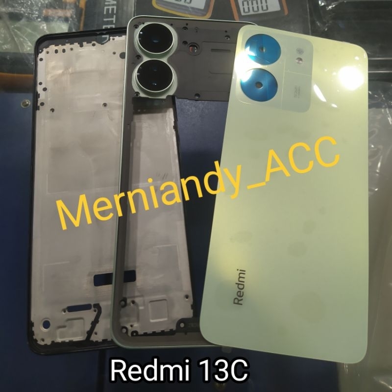 Jual kessing hausing fullset frame lcd Xiaomi Redmi 13C Cessing hausing ...