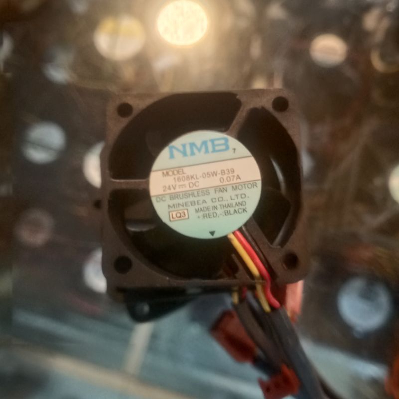 Jual Fan cooling NMB 1608KL-05W-B39 24V DC 0.07 4x4x2 Made in Thailand ...