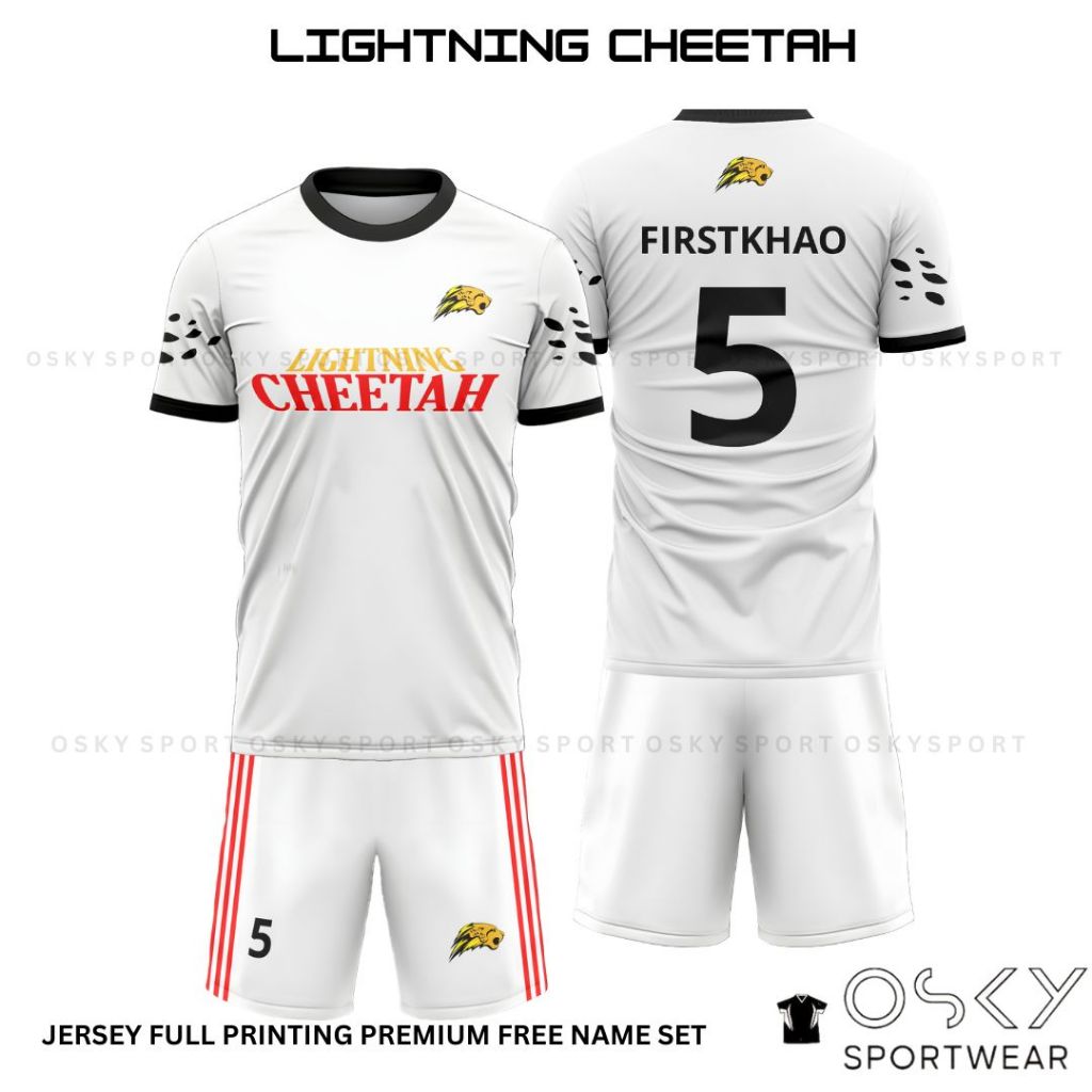 Jual JERSEY BOLA LIGHTNING CHEETAH GMMTV FULL PRINTING PREMIUM GRATIS ...