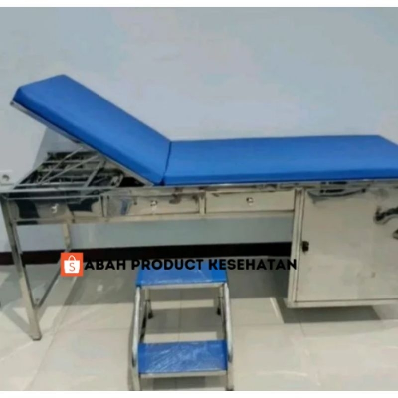 Jual Bed periksa advance 3 laci 1 loker stainless / meja periksa pasien ...