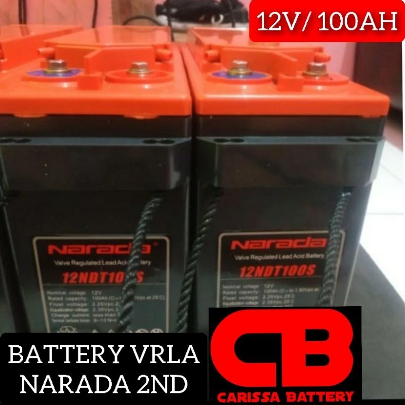 Jual battery vrla narada 12v 100ah 2nd beragaransi solar panel plts audio | Shopee Indonesia