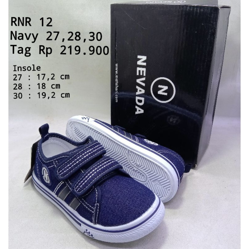 Jual (Size 27-30) RNR 8/12 SEPATU ANAK SNEAKERS NEVADA ORIGINAL ...