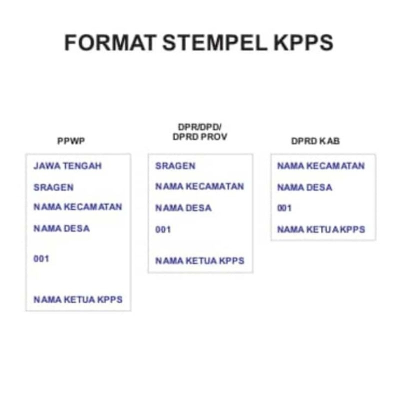 Jual STEMPEL FLASH KPPS, STEMPEL TPS, STEMPEL PEMILU | Shopee Indonesia