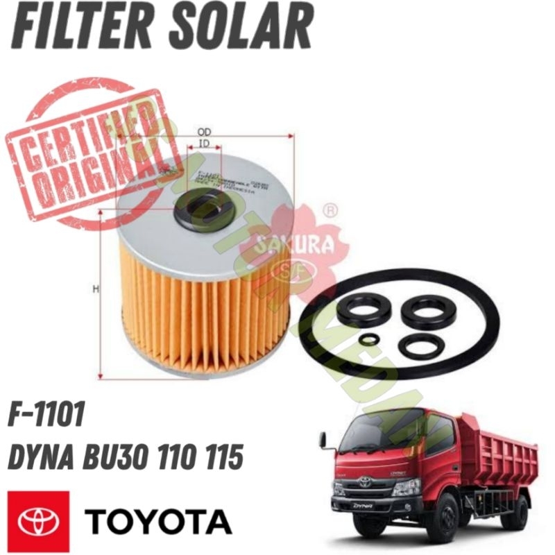 Jual FILTER SOLAR DYNA BU 30 / DYNA 110 / DYNA 115 F-1101 | Shopee ...