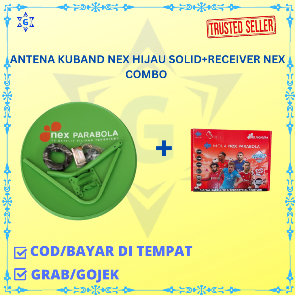Jual PARABOLA KUBAND KOMPLIT SET ANTENA NEX PARABOLA SOLID 60 CM ...