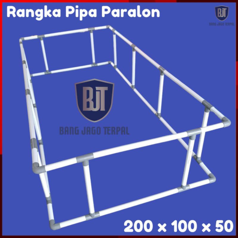 Jual Rangka Pipa Paralon Terpal Kolam Ukuran 200x100x50 Mepermudah ...
